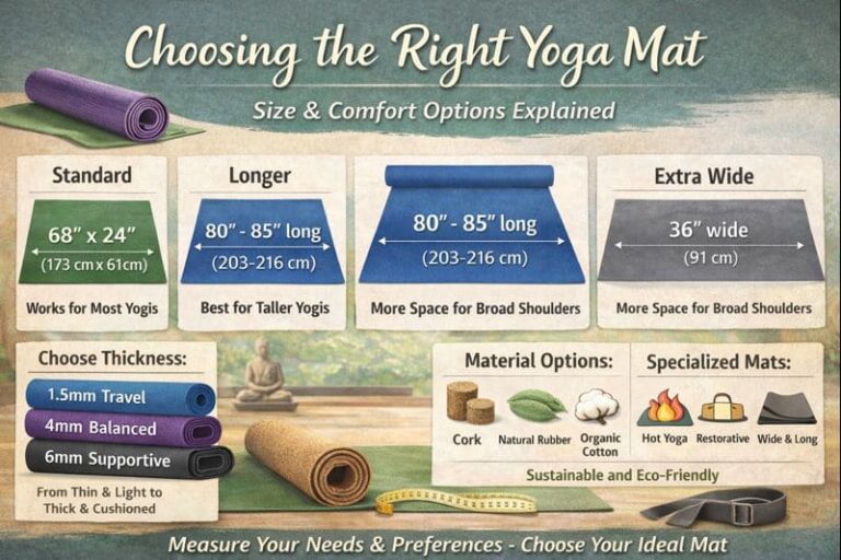 Yoga Mat Size Chart: Find the Perfect Fit & Comfort - Yoga Education ...