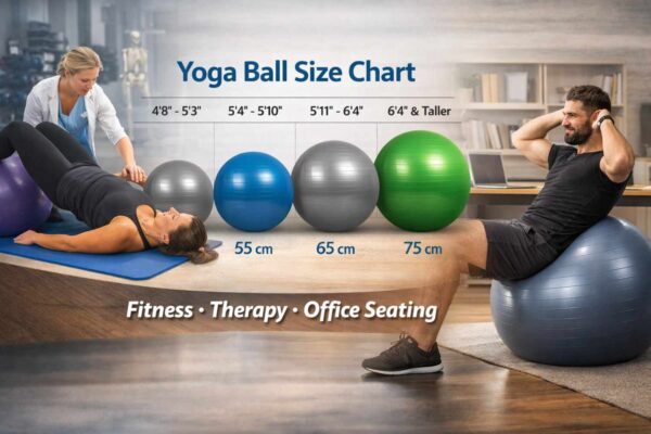 Yoga Ball Size Chart: Find the Right Fit for You | Yoga Education